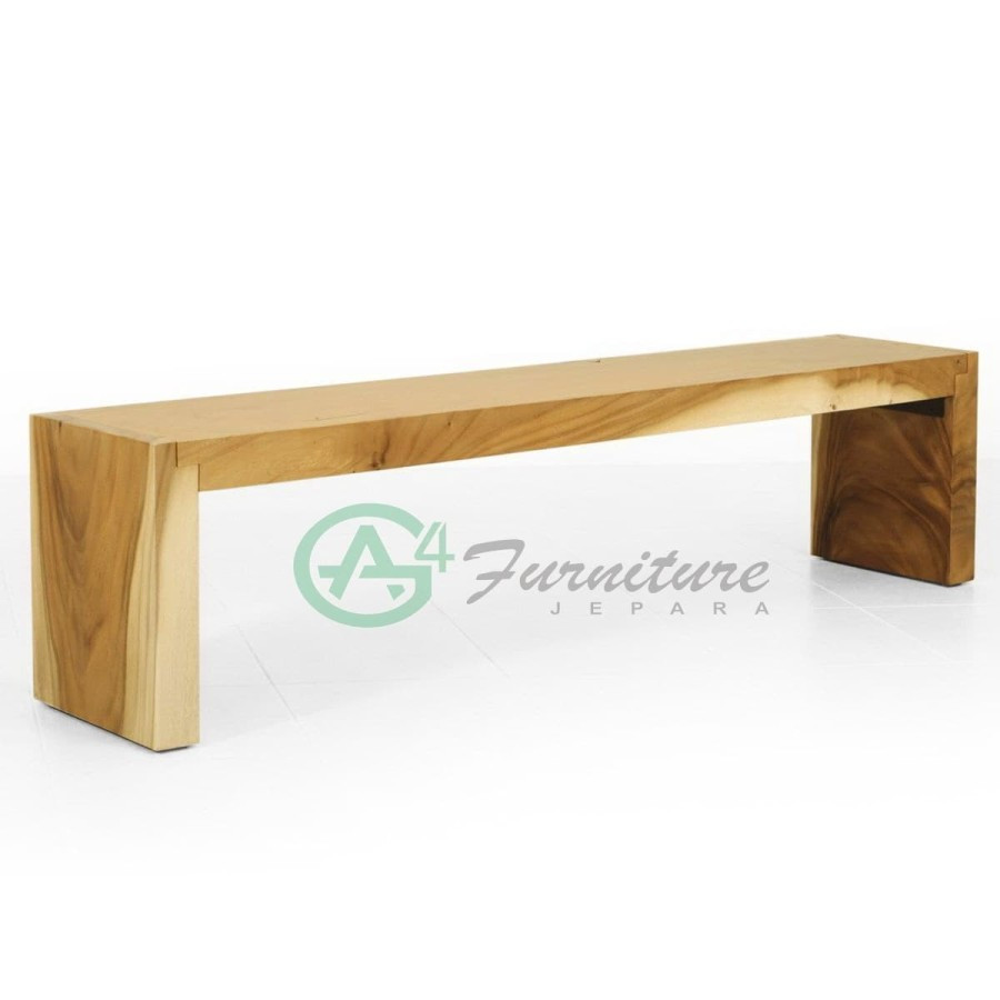 KAYU Relaxing Bench / Long Stool Natural Wood Trembesi / Suar Wood ...