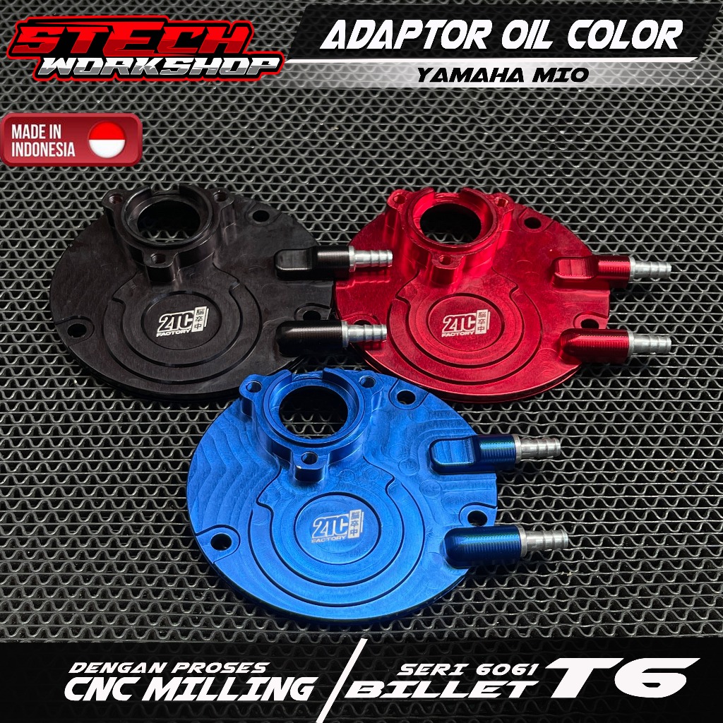 Mio OIL COOLER ADAPTER MIO OIL COOLER COVER ALUMINUM MATERIAL T6 FULL ...
