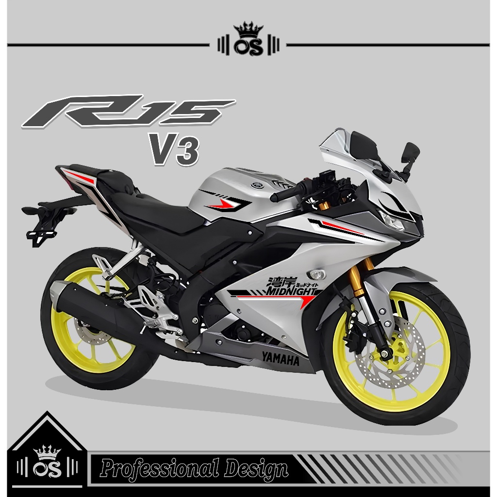 Cutting STICKER / STRIPING VARIATIONS YAMAHA R15 V3 / MTF 6 / STRIPING ...