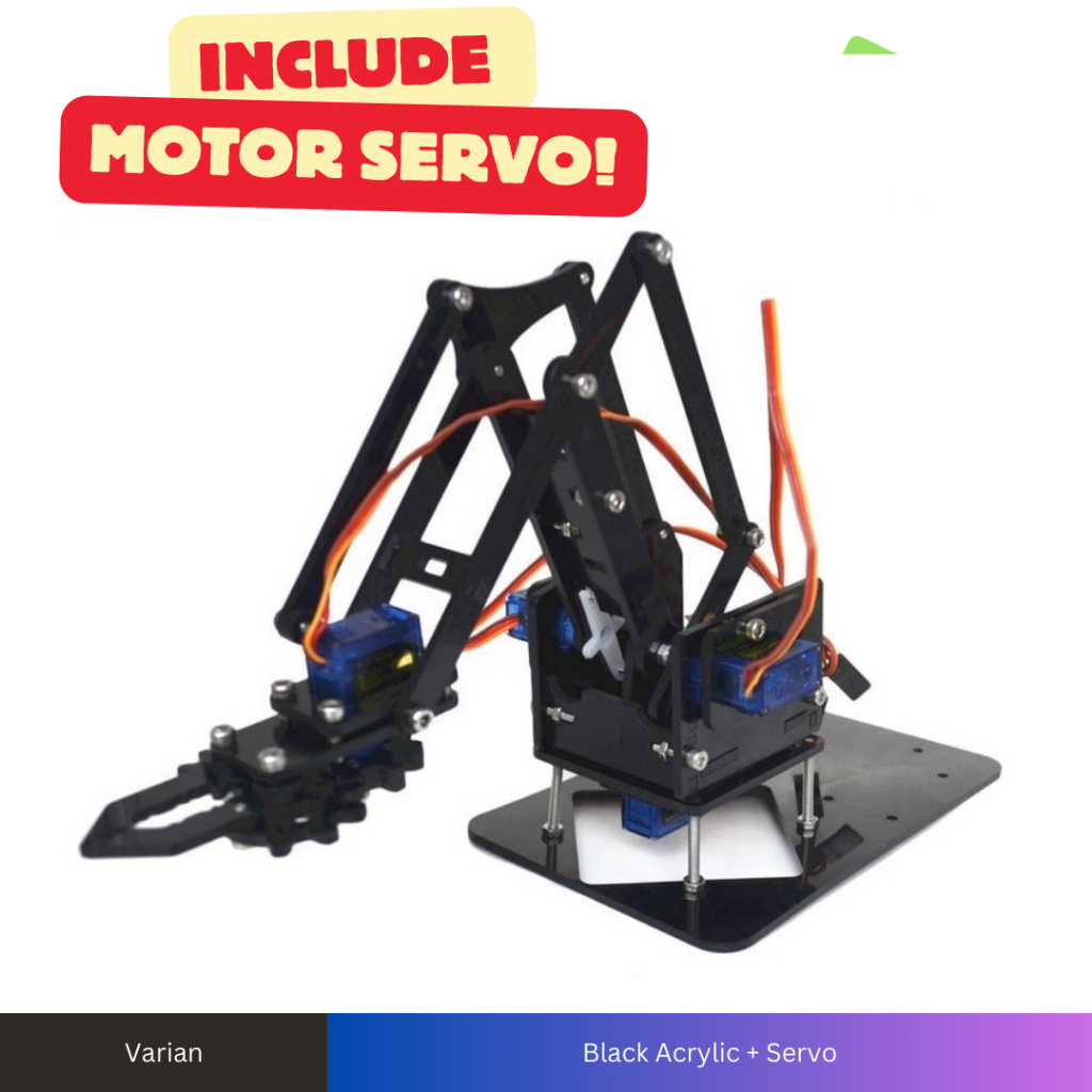 Robotic Robot Arm Robot Arm 4 DoF Degree of Freedom DIY Clamp Clamp ...