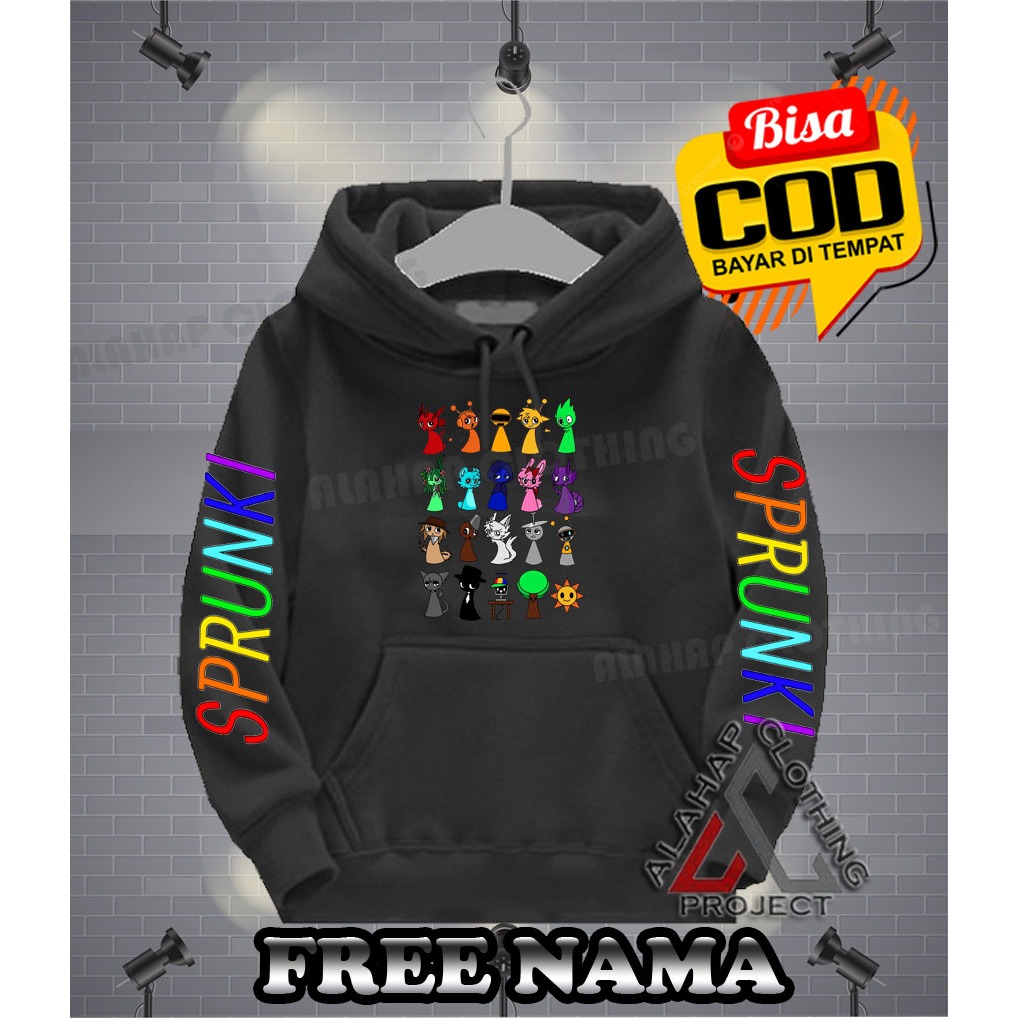 Sprunki INCREDIBOX children's hoodie with devil character motif Sprunki ...