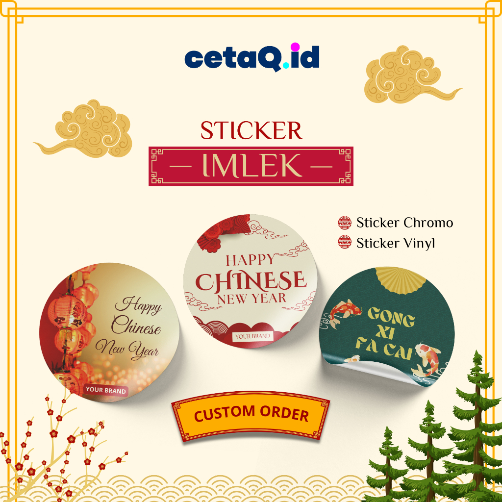 Custom Chinese New Year Sticker | Cny Happy Chinese New Year stickers ...