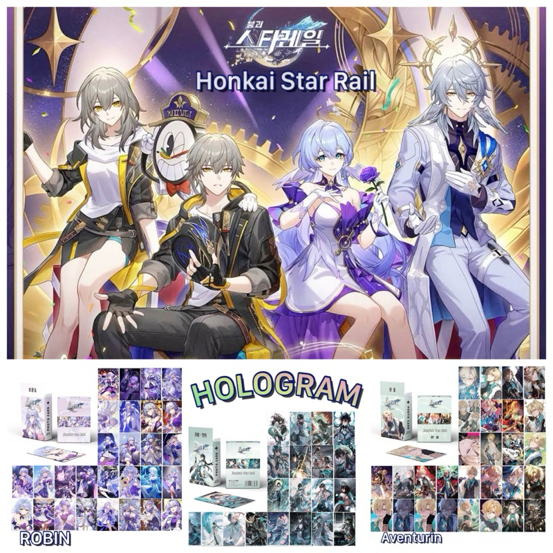 (50 Sheets) Honkai Star Rail Card Photocard Hologram | Shopee Malaysia