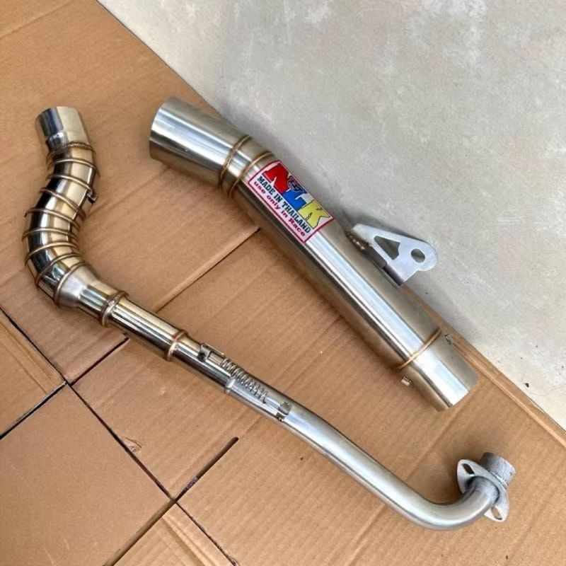 Nlk Exhaust OPEN spec tube pipe 1set wave 100 110 125 xrm fury smash ...