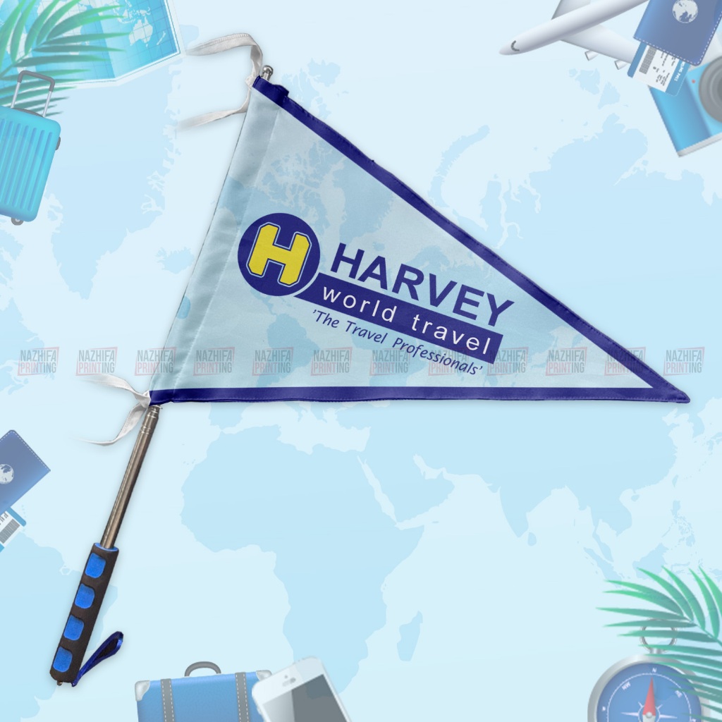 Nazhifa Printing - Print Custom Tour Guide Flags, Custom Triangle Flags ...