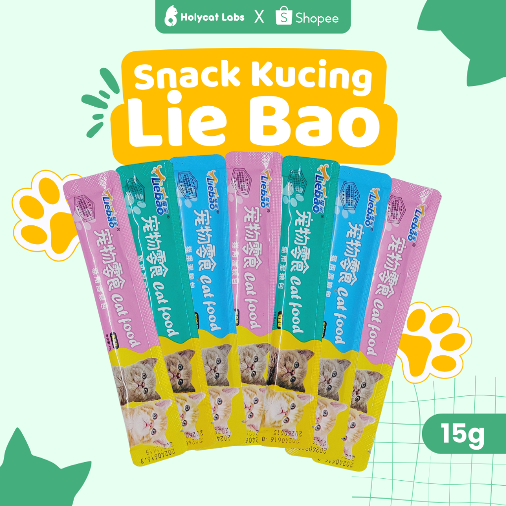 Holycatlabs Liebao Cat Snacks 15gr Delicious Cat Treats | Shopee Malaysia