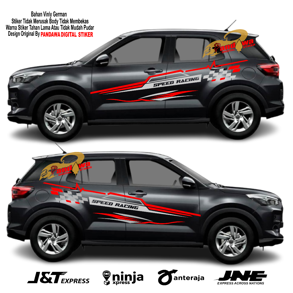 Best raize sticker, raize list body sticker, minimalist toyota raize ...