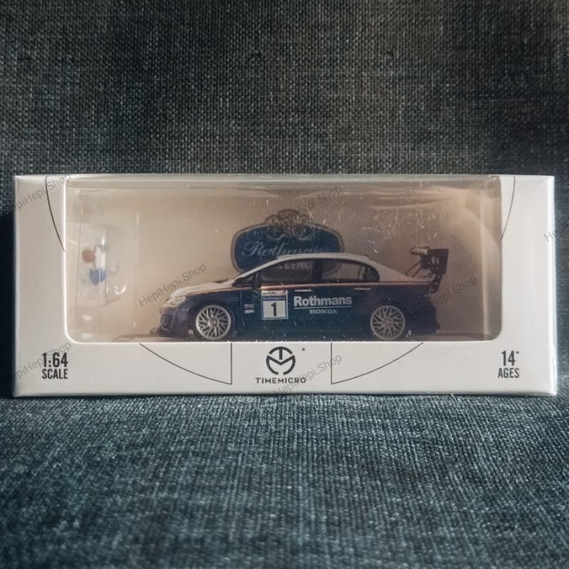 Time Micro Honda Civic Type R FD2 Modified Rothmans Blue White With Figure Limited | Shopee Malaysia