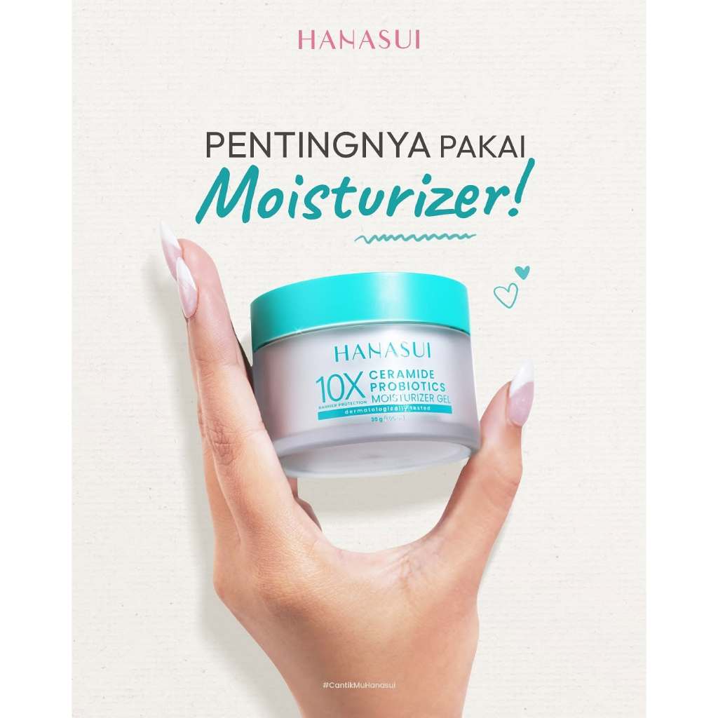 Hanasui Moisturizer 10x Ceramide Probiotic Moisturizer Gel Scarlett ...