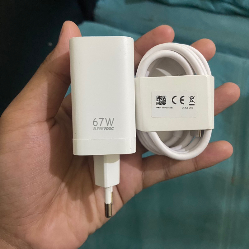 Original OPPO 67 Watt Charger Built-in SuperVooc Type C HP | Shopee ...