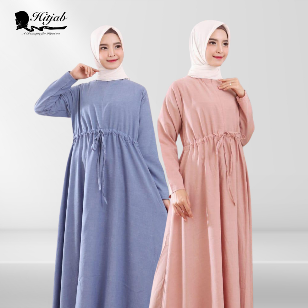 Women's Gamis Clothes for Eid 2025 Supernova Plain Gamis 9587 | Shopee ...