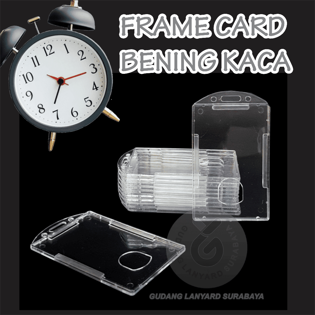 Card holder id card CLEAR TRANSPARENT / CLEAR GLASS. id card frame card ...