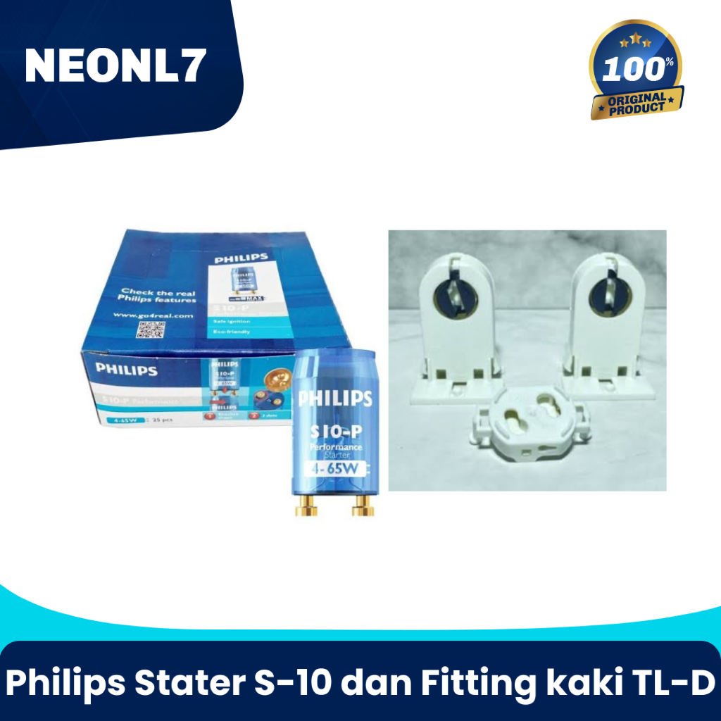 Philips TL S-10 LIGHT STATER and T LIGHT LEG FITTINGS + STATER STAND ...