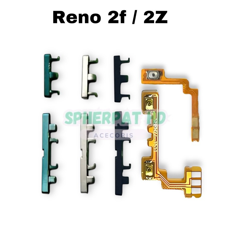 TOMBOL OUTER BUTTON + FLEXIBLE ON OFF VOLUME OPPO RENO 2F (1 SET ...