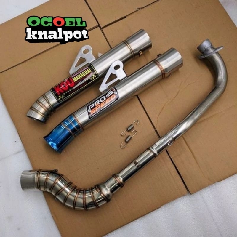 Exzos PROSPEED Exhaust Red Leo Exhaust 28mm pnp ex5/dream/wave 100/wave ...