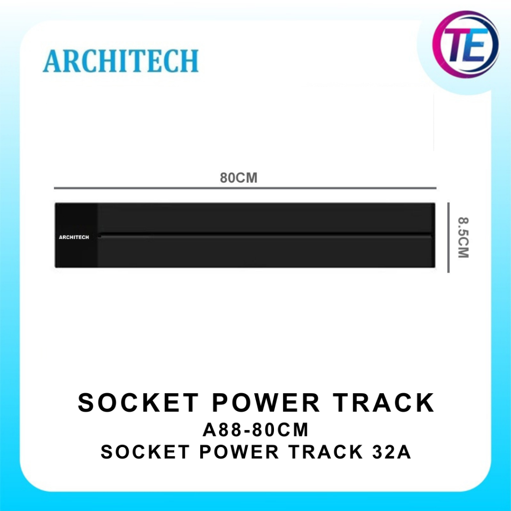Te ARCHITECH Home Interior rail Track Socket/Power Track Socket 80 cm ...