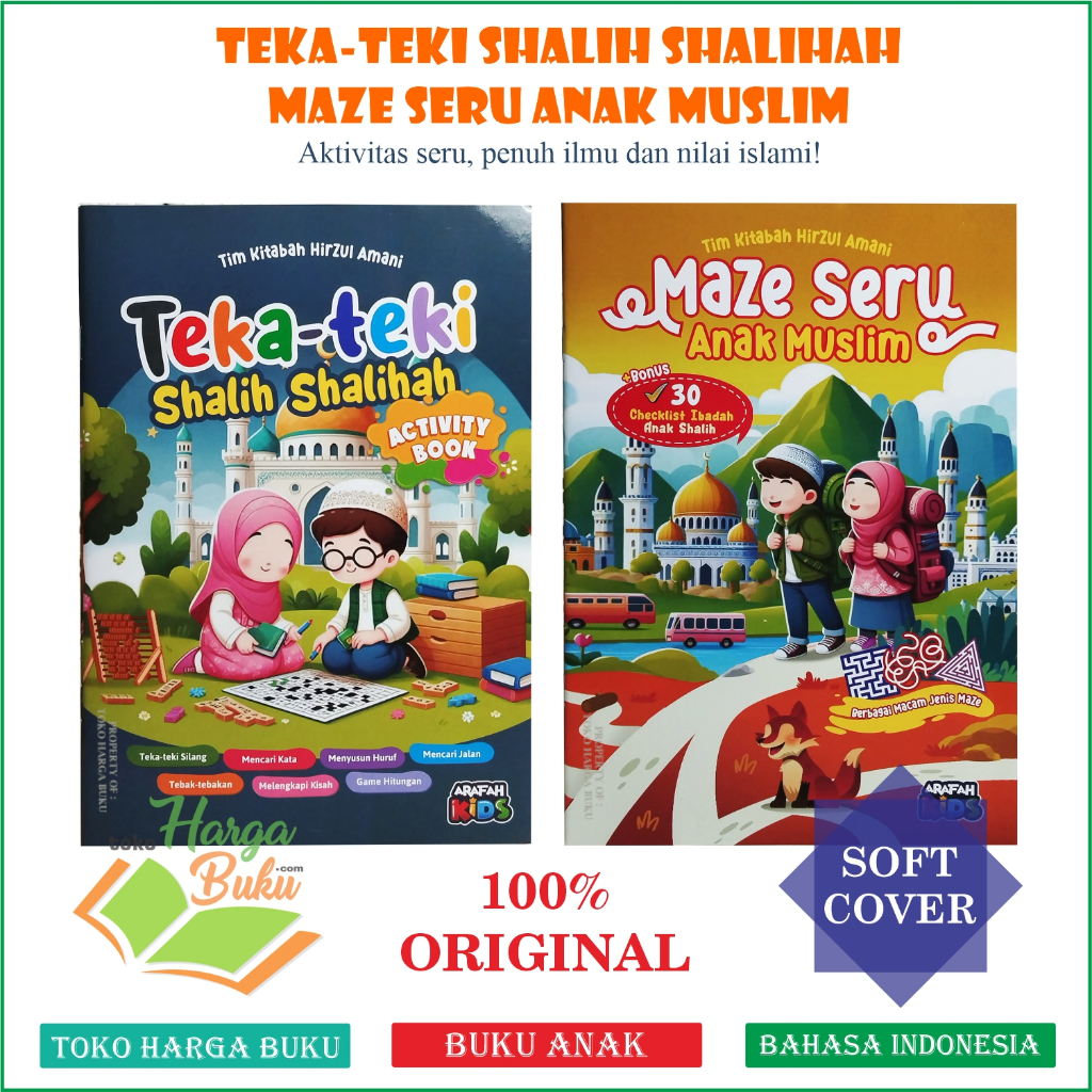 Shalih Shalihah Puzzle and Fun Maze Package for Muslim Children FULL ...