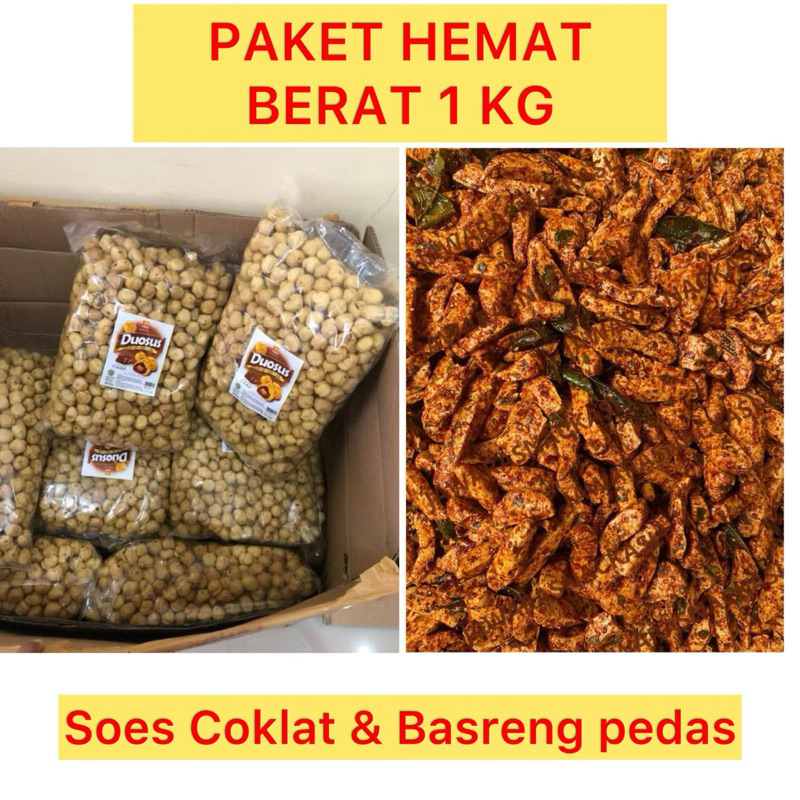(SAVE Package FOR CHOCOLATE & Basreng Soes) Spicy Basreng Snacks ...