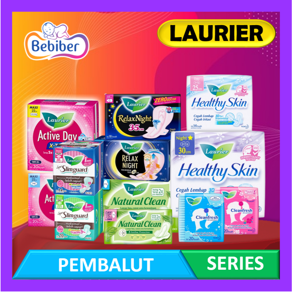 Laurier Series - Women's Sanitary Napkins - Active Dry - Relax Night ...