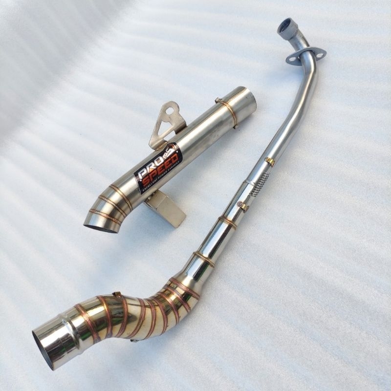 Pro speed open pipe canister 51mm tube and big elbow for xrm 110 125 ...