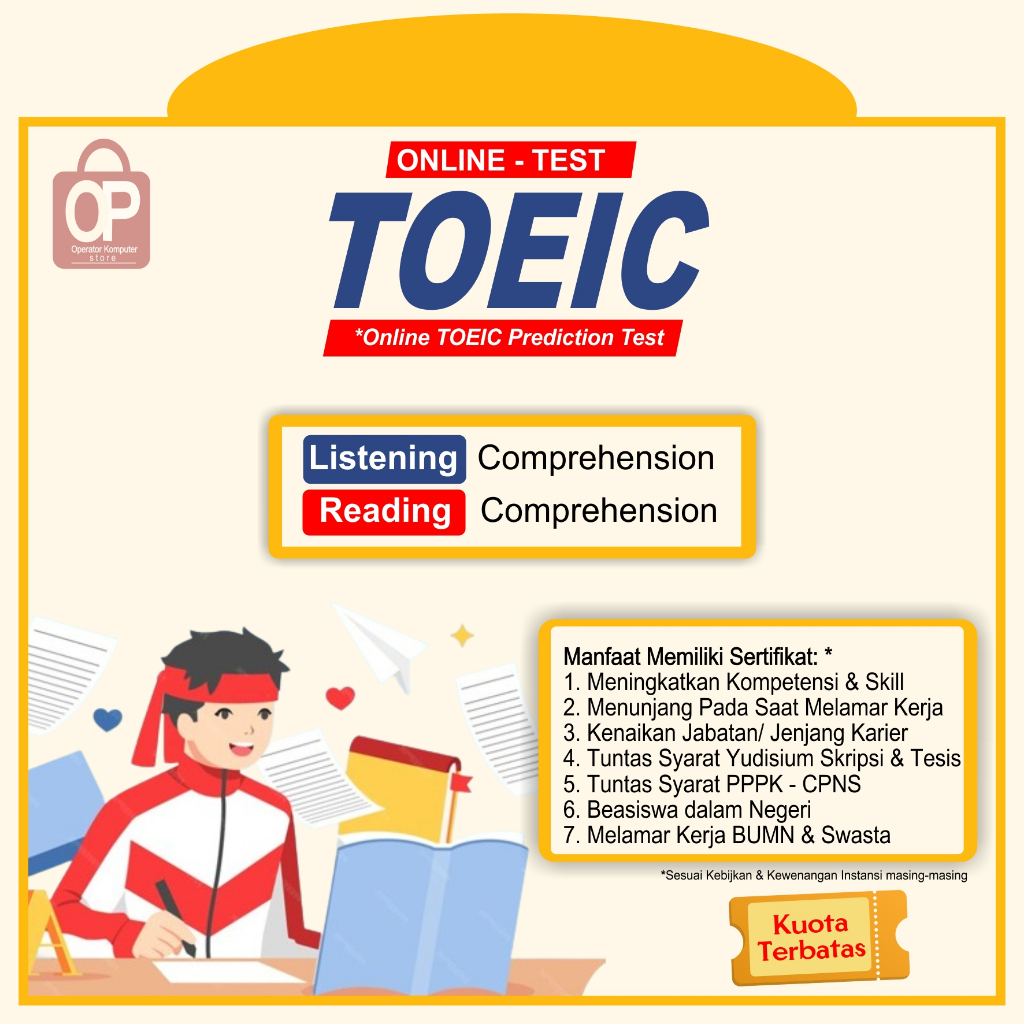 Toeic Preparation Test Online Certificate | Shopee Malaysia