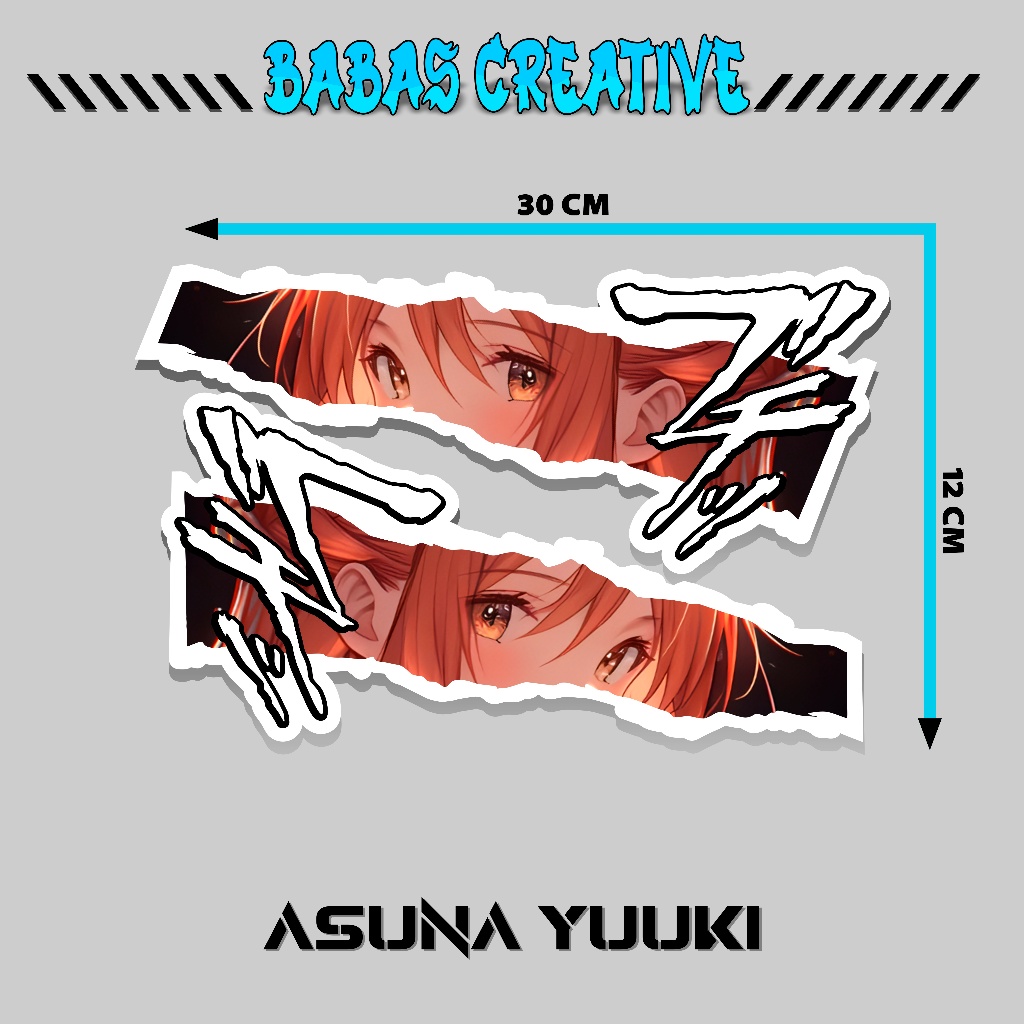 MATA Print CUT STICKER / EYE STICKER / SAUNA YUKI MOTIF 1 / STOCK ...