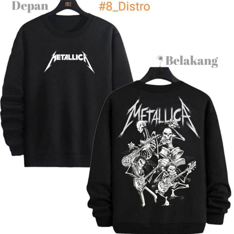 Premium Men's Sweater Distro Tshirt with METALLICA Motif! Men's Women's ...