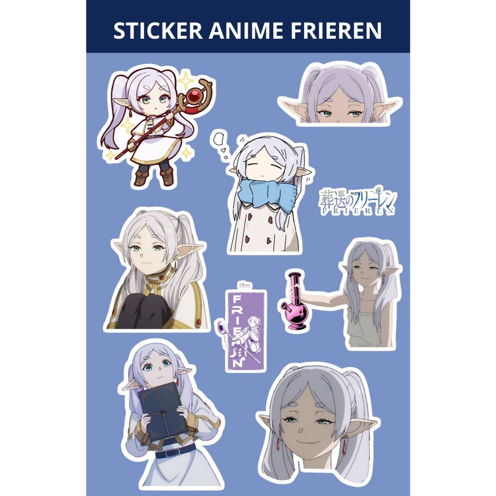 Frieren Sticker anime Japanese cartoon himmel the hero aesthetic cute ...