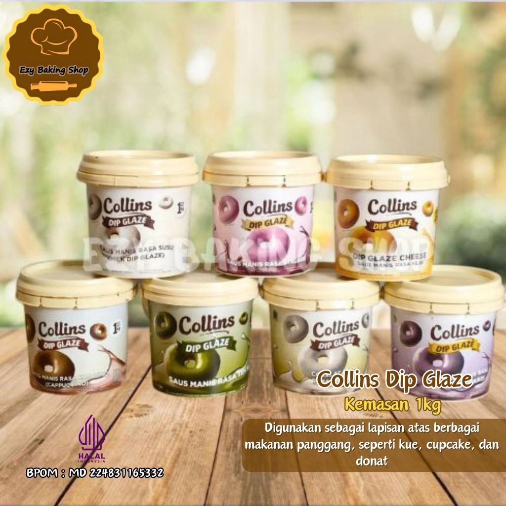Collins Dip Glaze 1kg - Dipping Glaze Chocolate Topping Donut / Banana ...