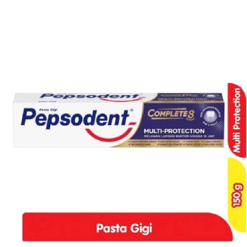 Pepsodent COMPLETE 8 MULTI - PROTECTION 150 grams | Shopee Malaysia