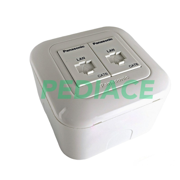 Rickydarman00 - 1-gang 2Device Socket Double Outlet LAN CAT6 Panasonic ...