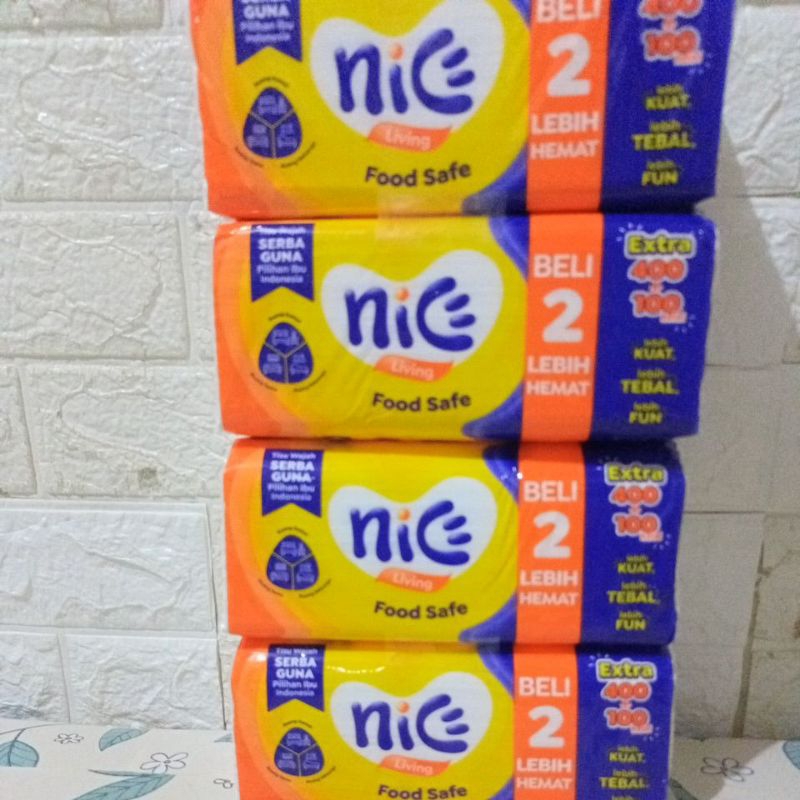 Nice extra tissue 400 + 100 (package of 4 pcs) | Shopee Malaysia