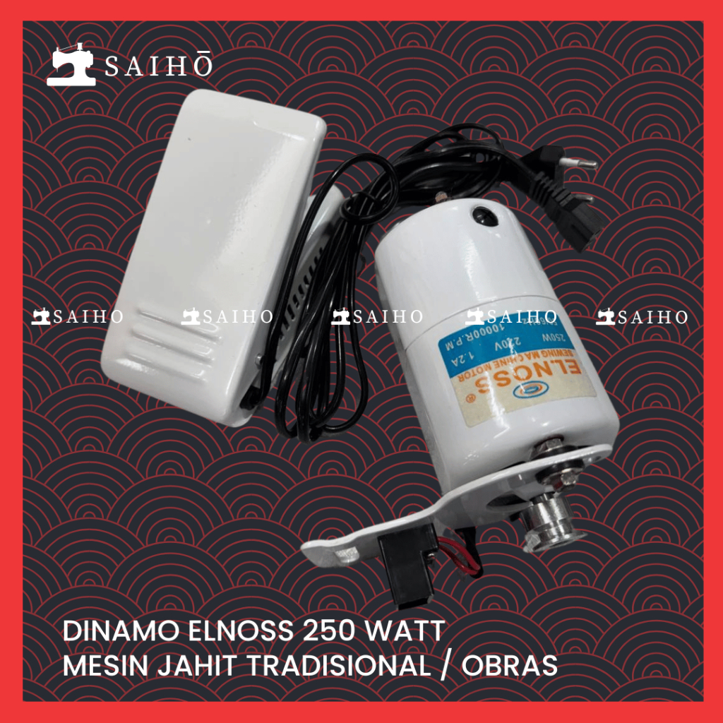 MESIN Dynamo TRADITIONAL & OBRAS ELNOSS SEWING MACHINE 250 WATT SEWING ...