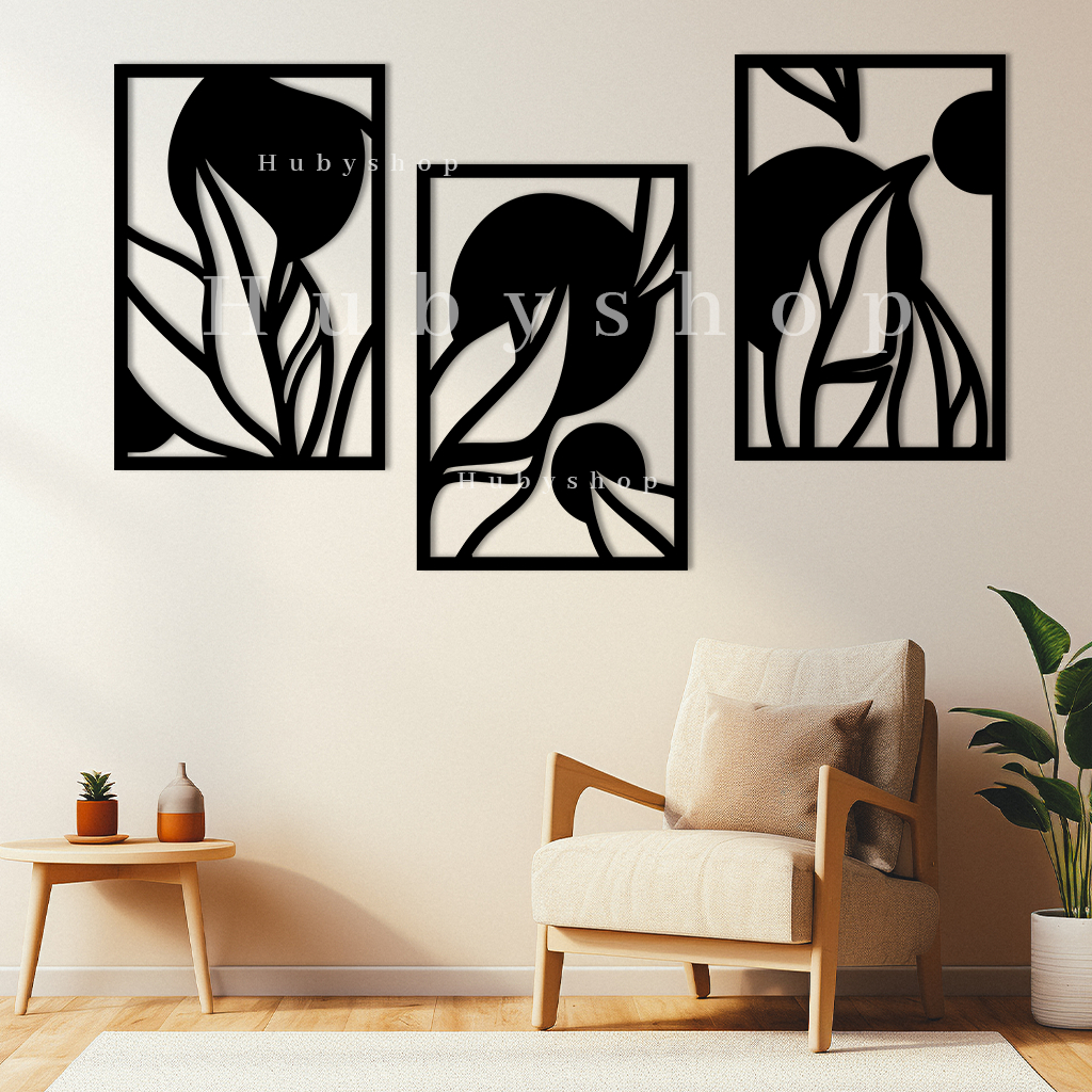 KAYU HIASAN DINDING Laser Cut Wooden Wall Decoration Aesthetic Home ...