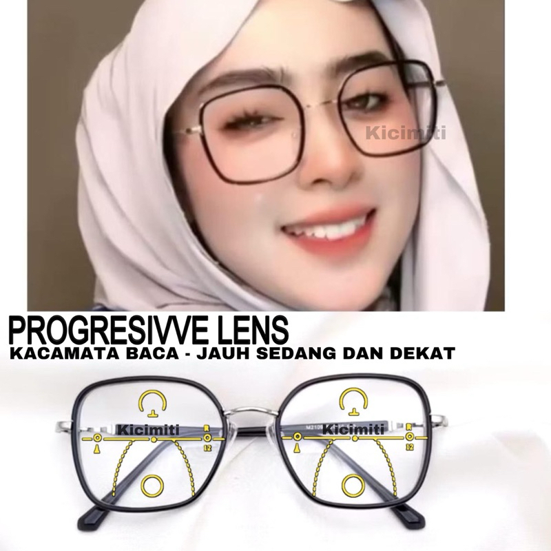 Anti-radiation progressive reading glasses | Reading and walking ...