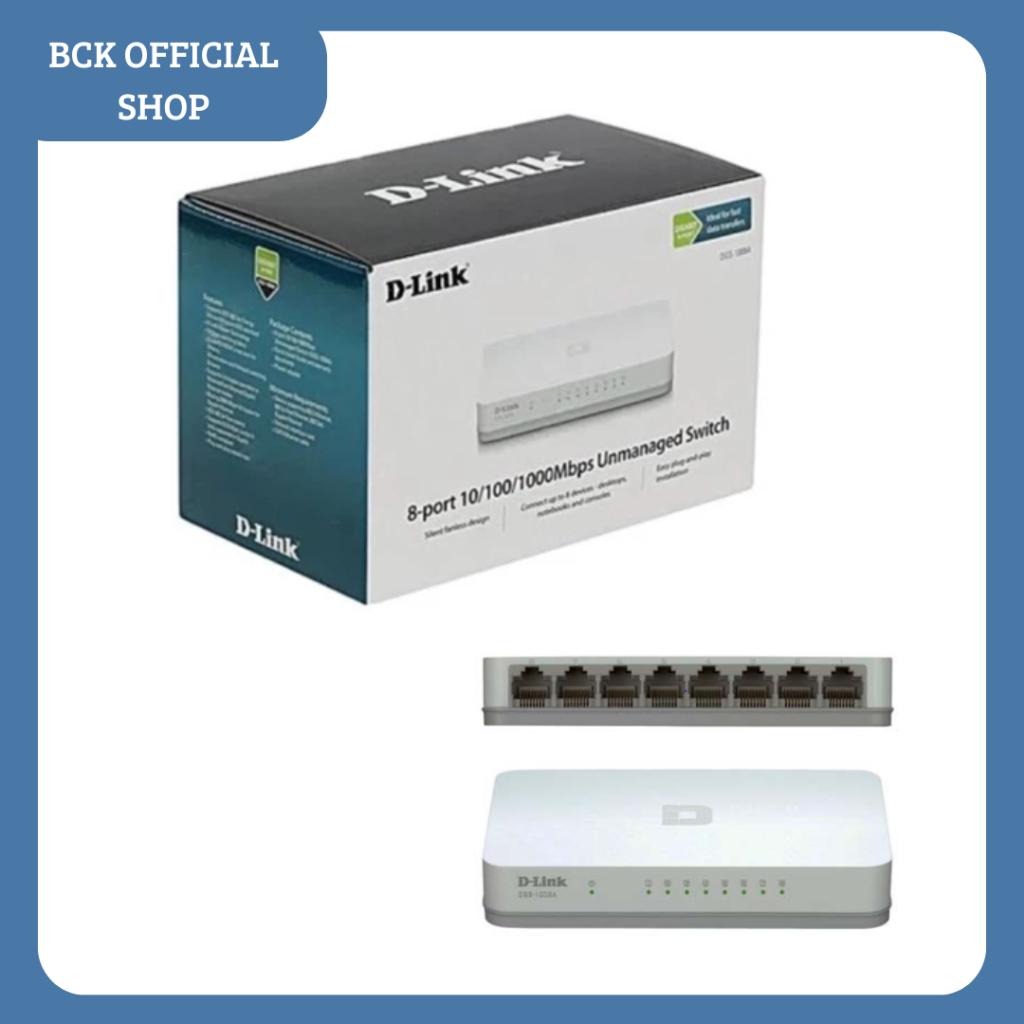 D-link 8 Port Gigabit Desktop Switch DGS 1008A | Shopee Malaysia