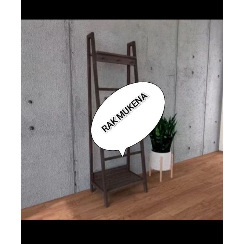 Mukena rack/Quran rack/prayer mat rack/ladder rack/multipurpose rack ...