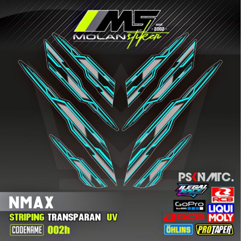 Decal Sticker Striping Transparent Variations Uv Nmax Old Nmax Gen 1 ...