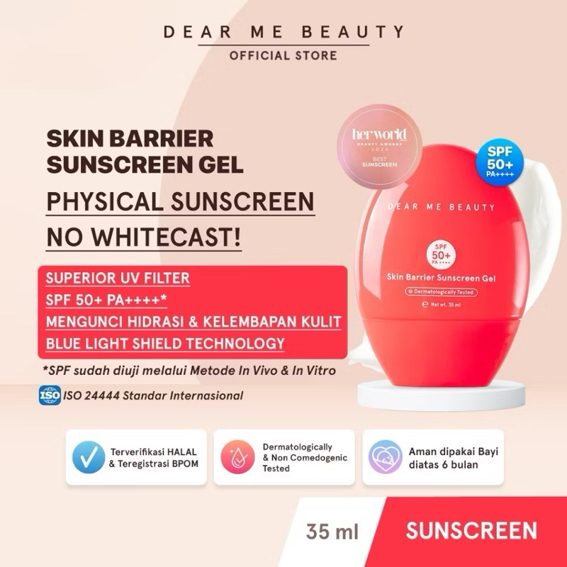 DEAR ME BEAUTY Skin Barrier Sunscreen Gel | Shopee Malaysia