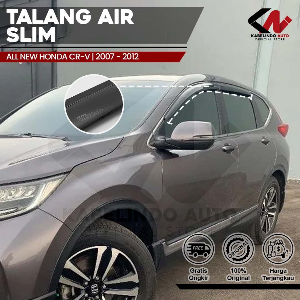 Honda All New CRV 2007 – 2012 Slim 4 Door Car Door Water Gutters ...