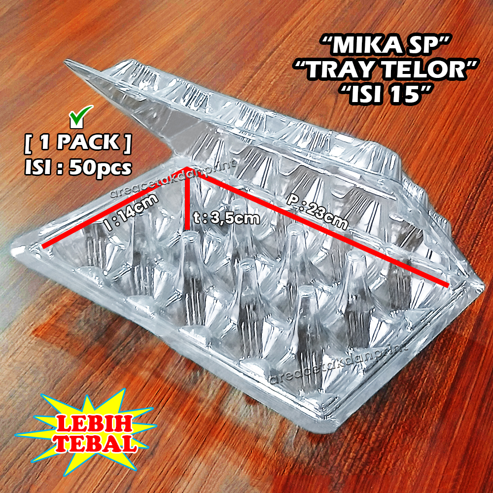 Plastic Mica Egg Packaging contains 15 Transparent/Mica Egg Tray ...