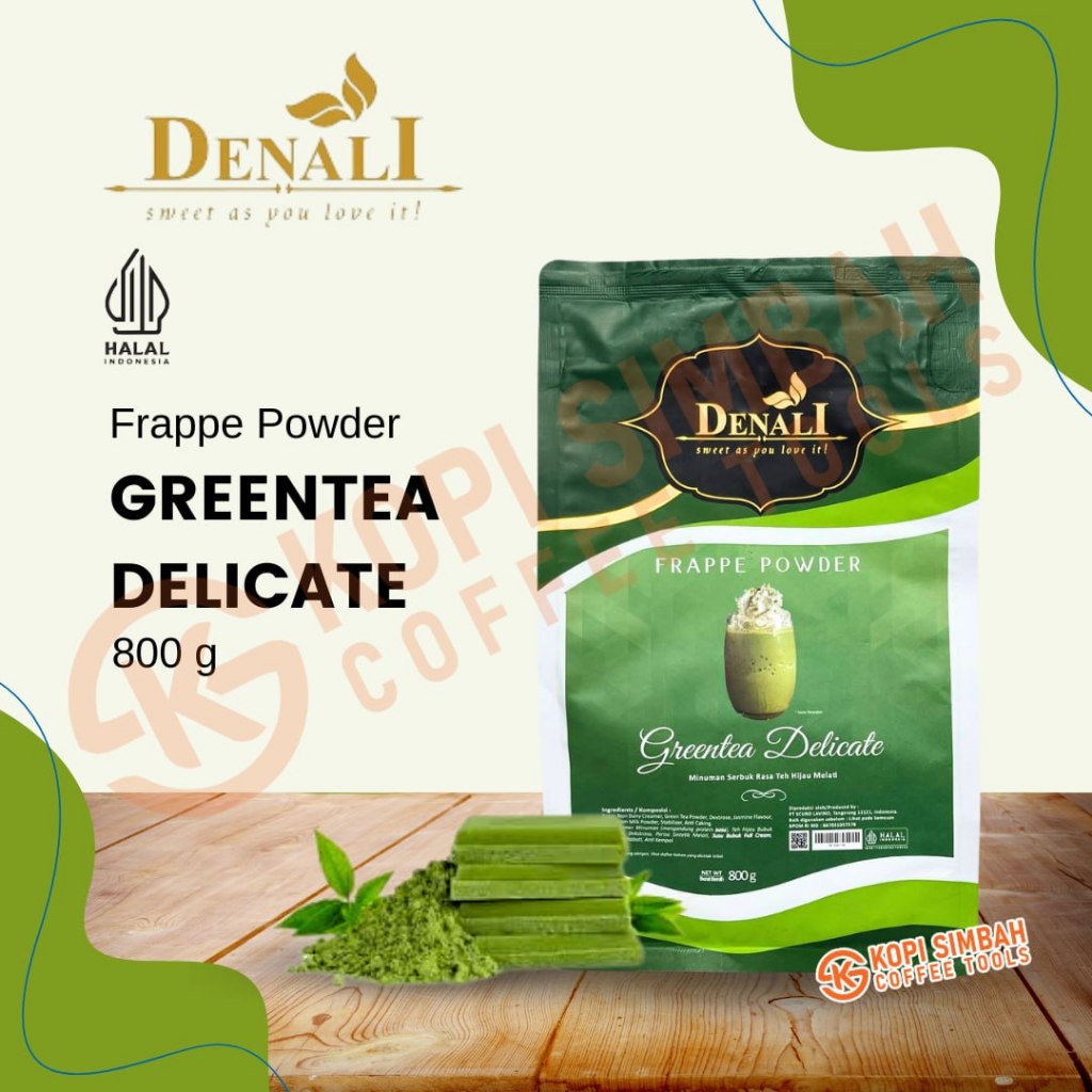 HIJAU Denali Powder GREENTEA DELICATE Flavor 800 Grams Premium Quality ...