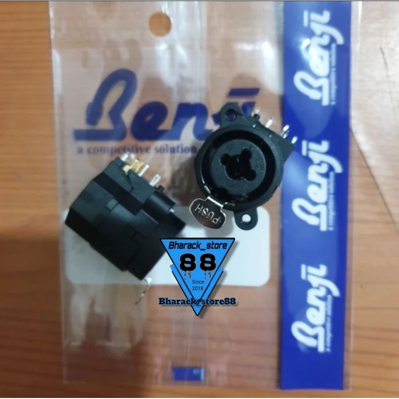 Canon xlr canon female akai 7pin multi combo body socket, good benji ...