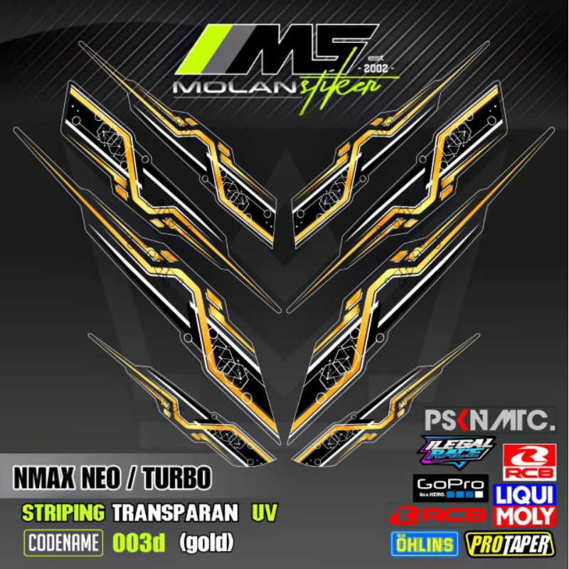 Decal Sticker Striping Transparent Variations Uv Nmax Neo & Nmax Turbo ...