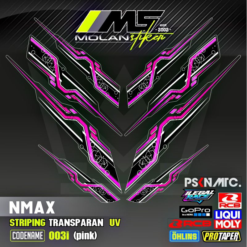 UNGU Decal Sticker Striping Transparent Variations Uv Nmax Old Nmax Gen ...