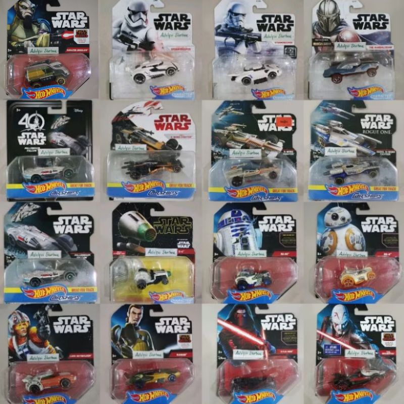 Hot wheels disney star wars poe's x-wing fighter carships luke ...