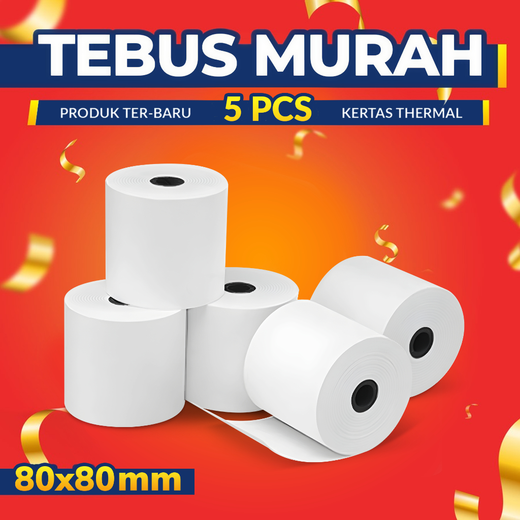 ECO 80 x 80 mm Black Thermal Cashier Paper Bluetooth Printer Receipt ...