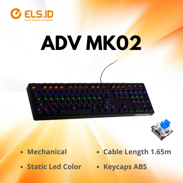 Advan MK02 Mechanical RGB Backlight Gaming Keyboard | Shopee Malaysia