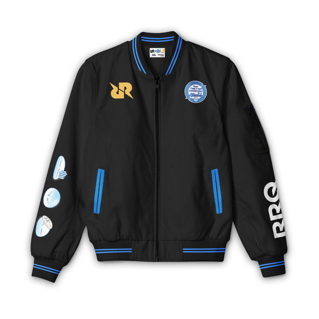 RRQ x Slime Jacket Bomber Black | Shopee Malaysia
