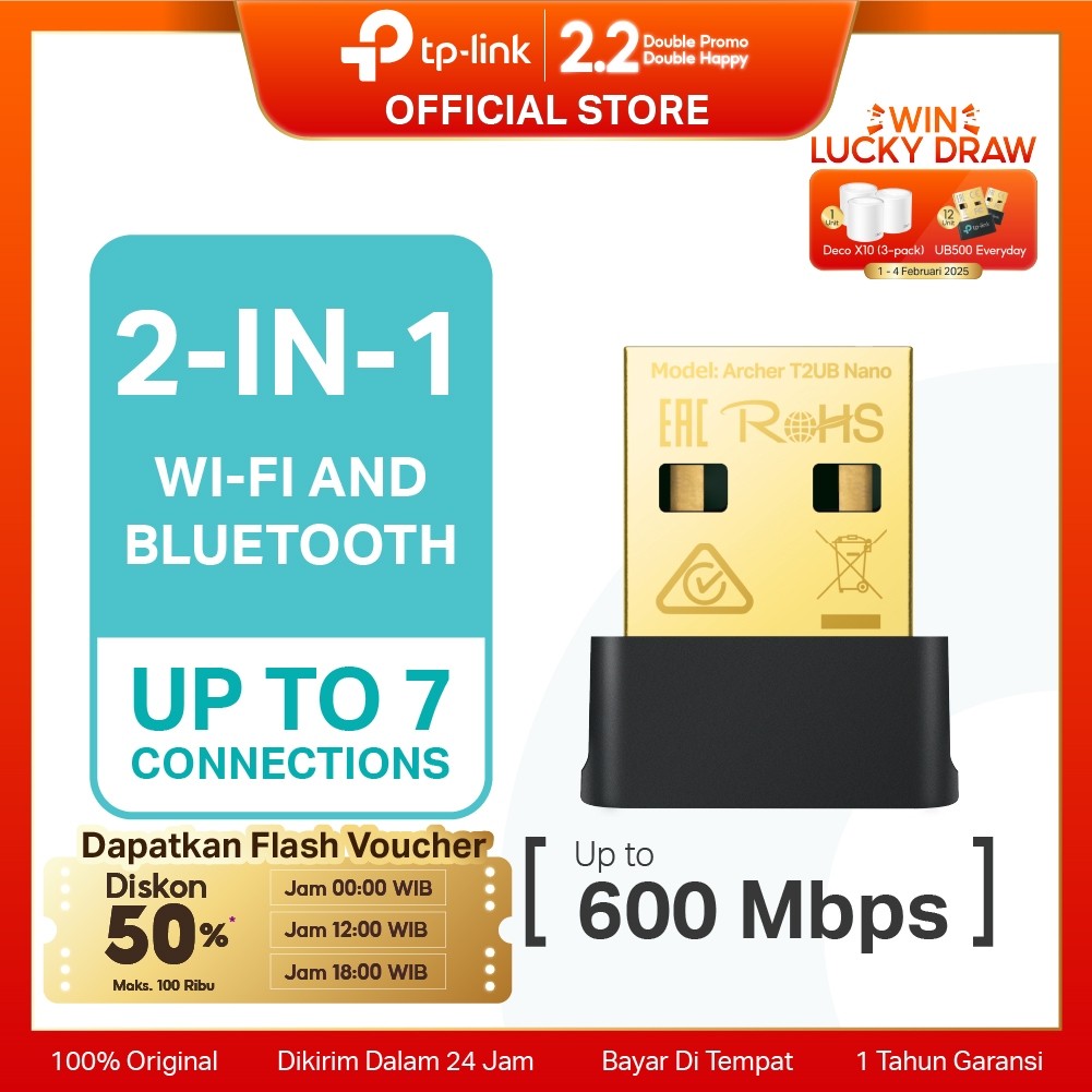 Tp-link Archer T2UB Nano/T2U Plus AC600 Nano 5 GHz Dual Band Wi-Fi 5 ...